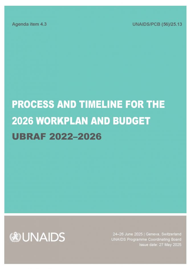 56th meeting, UNAIDS Programme Coordinating Board, 24-26 June 2025 | UNAIDS